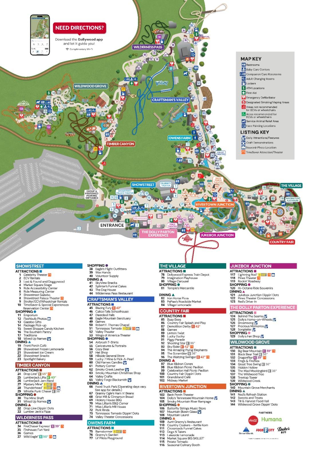 Exploring the Dollywood Park Map